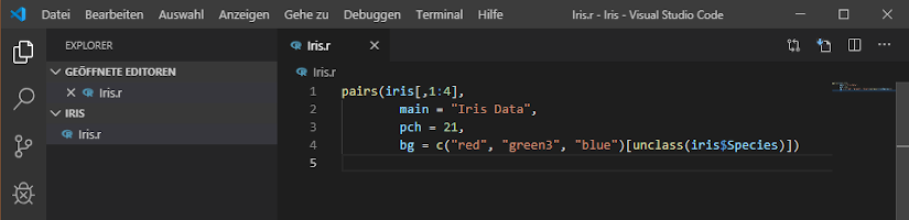 R mit Microsoft R Open und Visual Studio Code - thinkBI