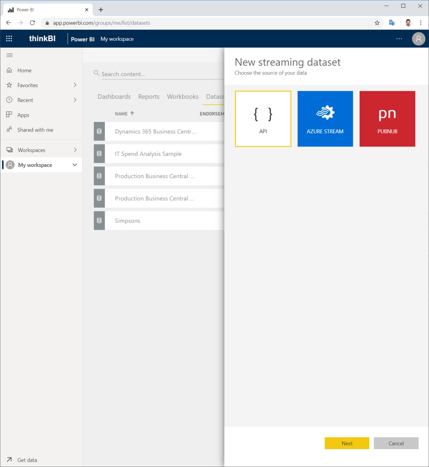 Streaming sensor data to Power BI - thinkBI Streaming sensor data to Power BI - thinkBI